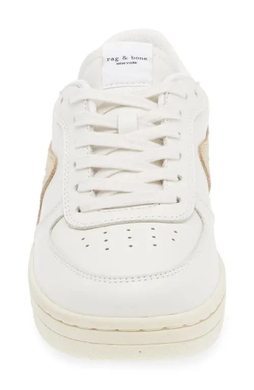 Rag & Bone Retro Court Sneaker - White/dune