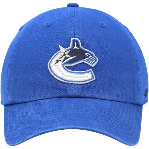 '47 Vancouver Canucks Team Clean Up Adjustable Hat - Blue