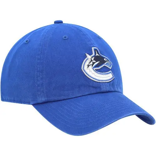 '47 Vancouver Canucks Team Clean Up Adjustable Hat - Blue