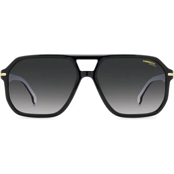 Carrera Eyewear 59mm Rectangular Sunglasses - Black/grey Shaded