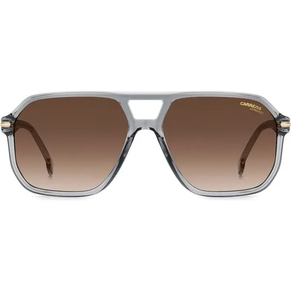 Carrera Eyewear 59mm Rectangular Sunglasses - Grey/ Brown Gradient