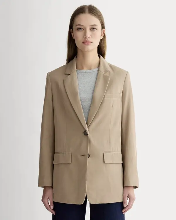 Everlane Oversized Blazer - Ash Brown