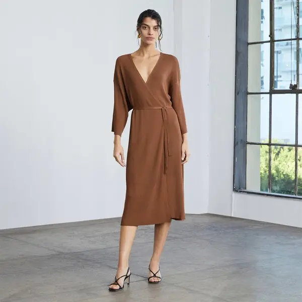 everlane drop waist dress Mixed Media Mini Dress S