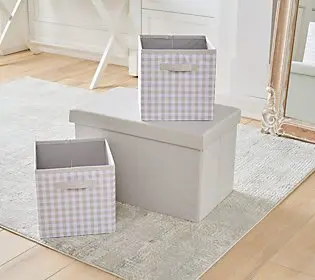 FRESH HOME ELEMENTS As Is Collapsible 3-pack Storage Chest - One-color