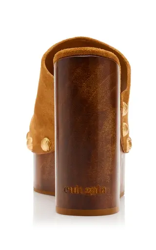 Cult Gaia Joplin Suede Platform Sandals