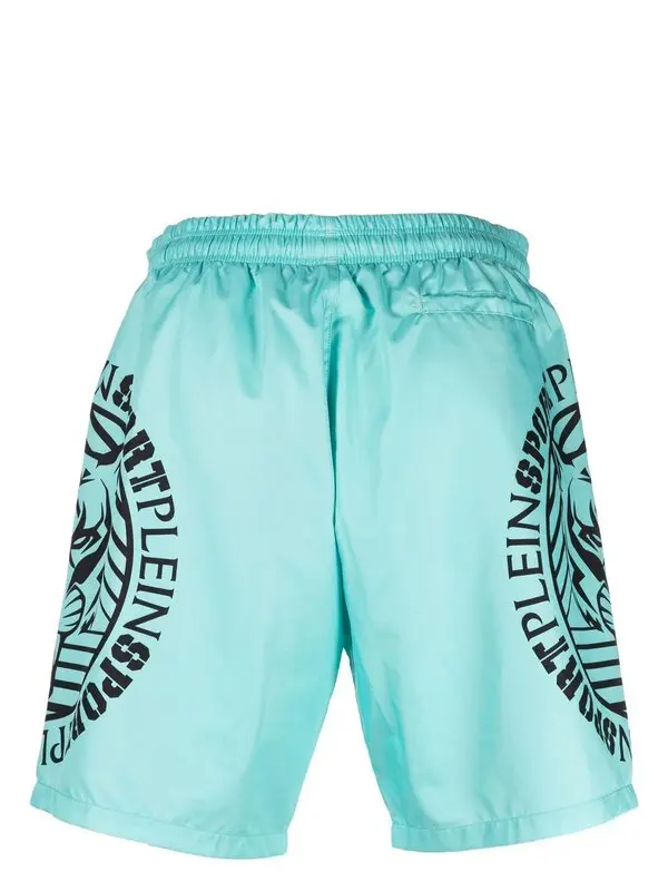 PLEIN SPORT Logo-print Swim Trunks