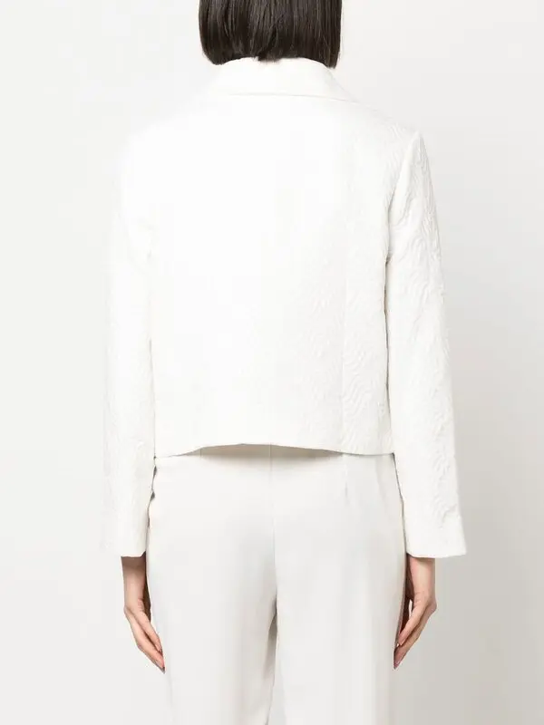 P.a.r.o.s.h Embossed-texture Cropped Jacket