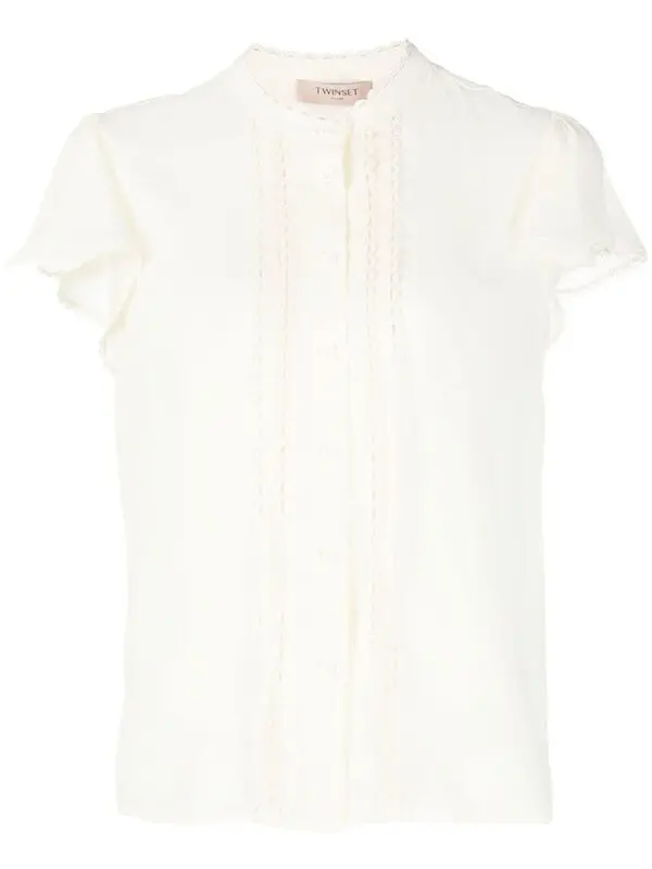 TWINSET Lace-trimmed Blouse