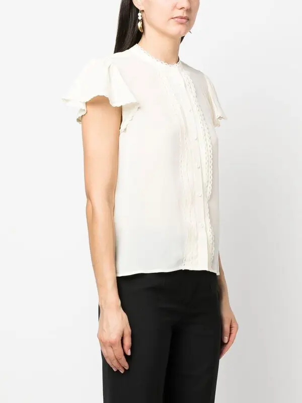 TWINSET Lace-trimmed Blouse