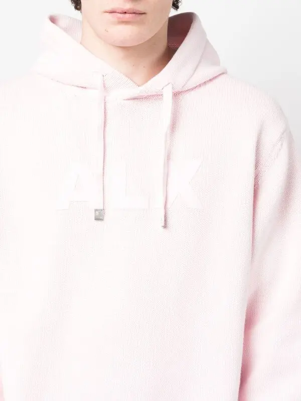 1017 Alyx 9sm Logo-print Knitted Hoodie