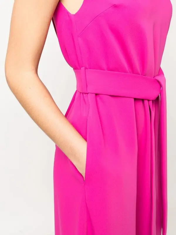 P.a.r.o.s.h Tie-waist Sleeveless Midi Dress