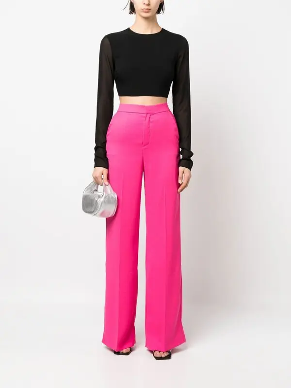 Andamane High-waisted Tailored Trousers - Pink