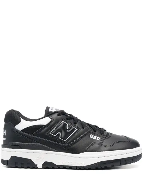 NEW BALANCE Leather Lace-up Logo Patch Sneakers