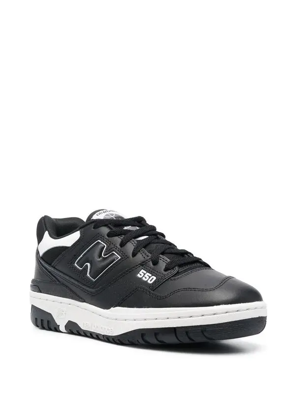 NEW BALANCE Leather Lace-up Logo Patch Sneakers