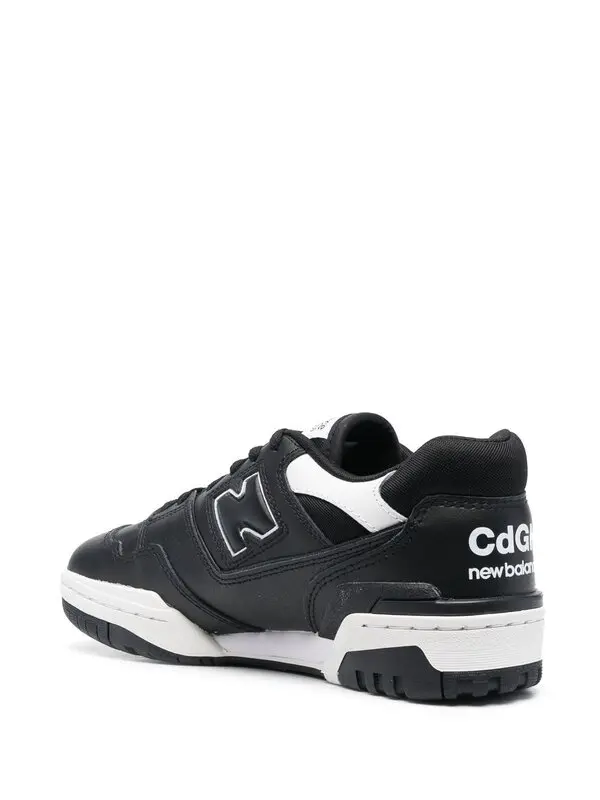 NEW BALANCE Leather Lace-up Logo Patch Sneakers
