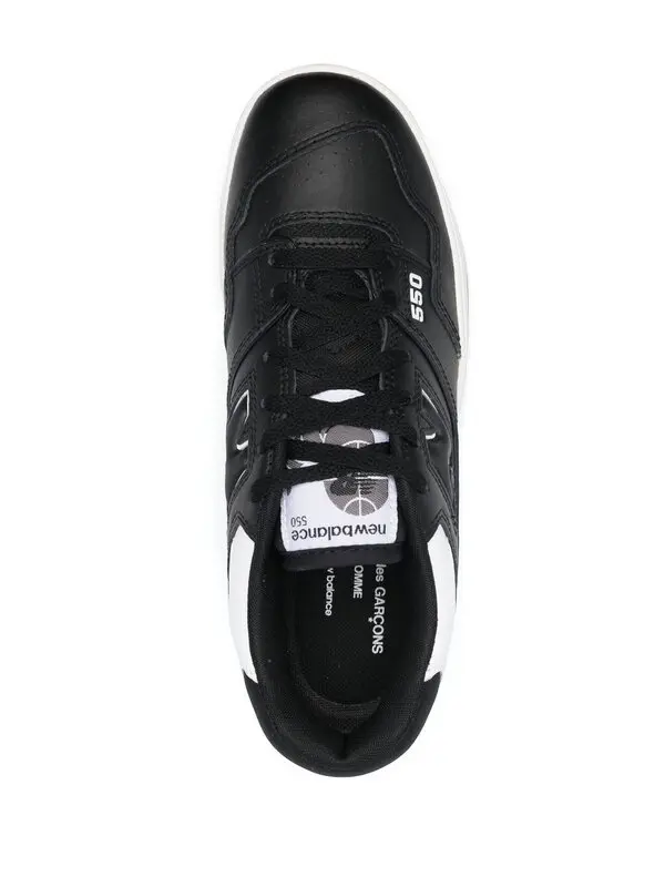 NEW BALANCE Leather Lace-up Logo Patch Sneakers