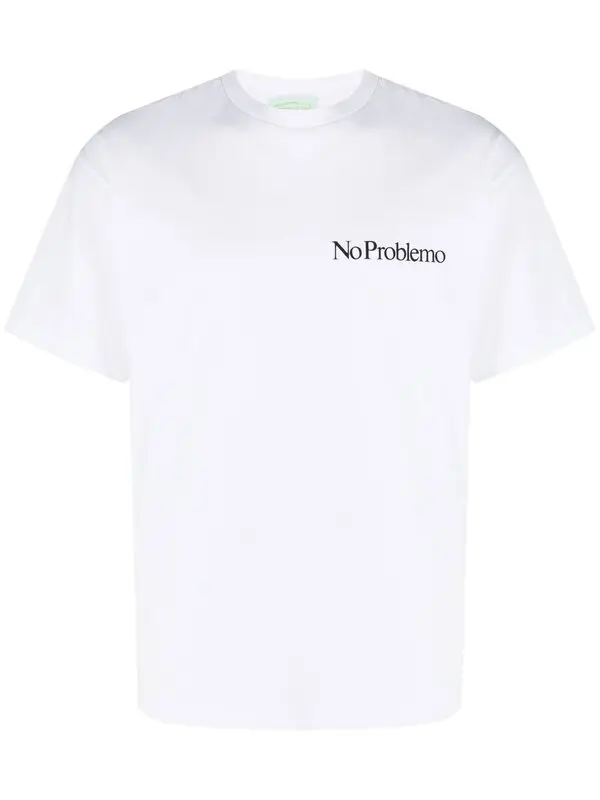 Aries No Problemo Print T-shirt - White