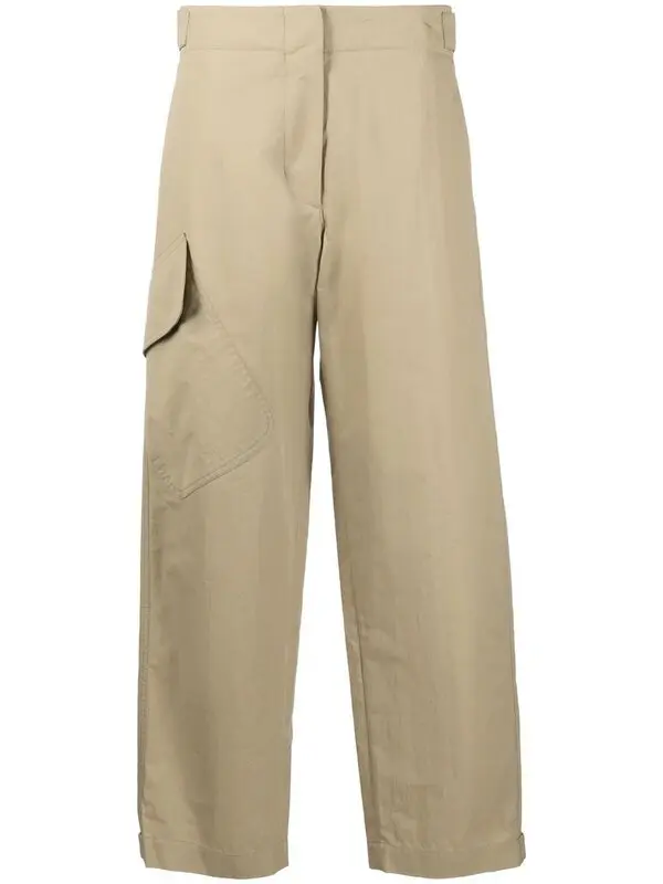 Studio Nicholson Side-patch Pocket Cropped Trousers