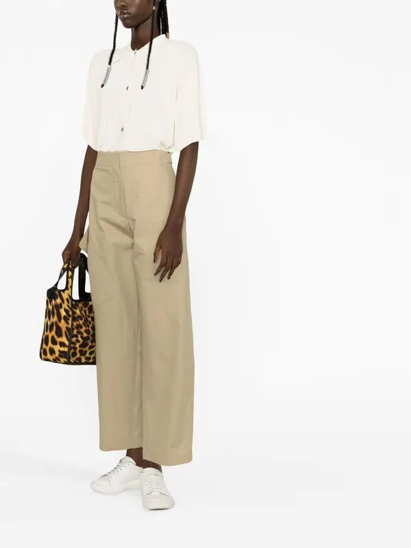 Studio Nicholson Side-patch Pocket Cropped Trousers
