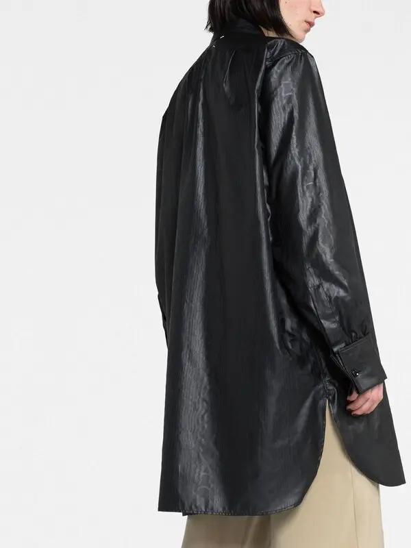 MAISON MARGIELA Longline Faux-leather Shirt