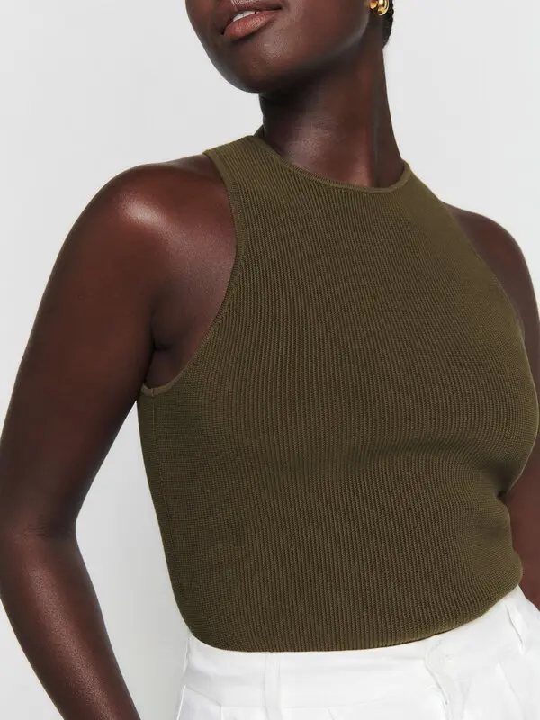 REFORMATION Hudson Ribbed Sweater Tank