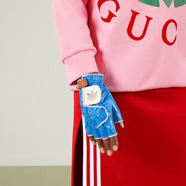 Gucci Adidas X Gg Gloves - Blue | Editorialist