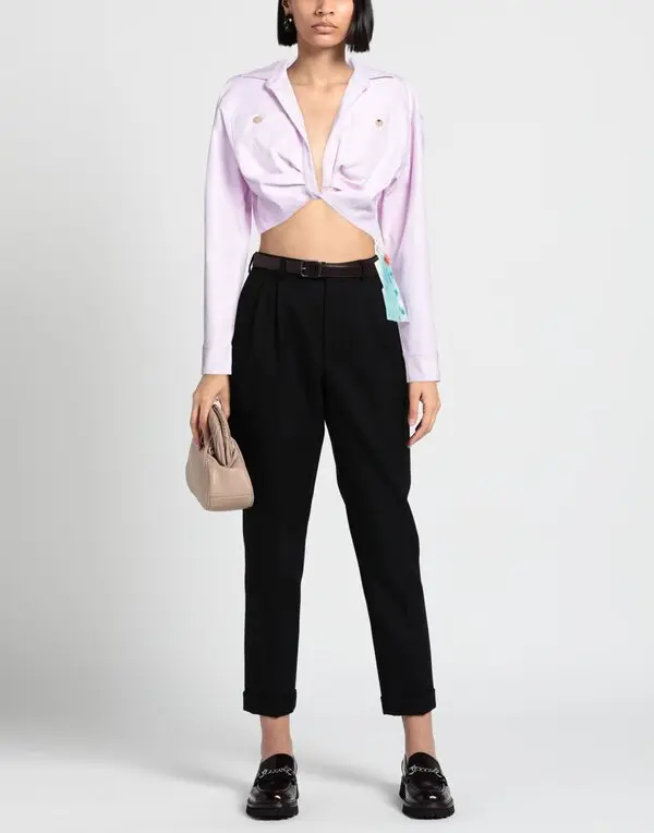 OFF-WHITE™ Cotton And Polyamide Cropped Top - Lilac