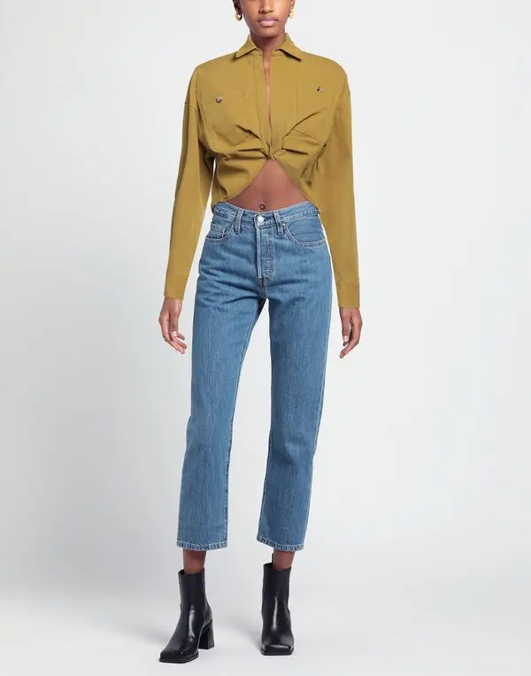 OFF-WHITE™ Cropped Top - Sage Green
