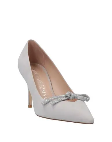 STUART WEITZMAN Pumps In Soft Leather - Grey