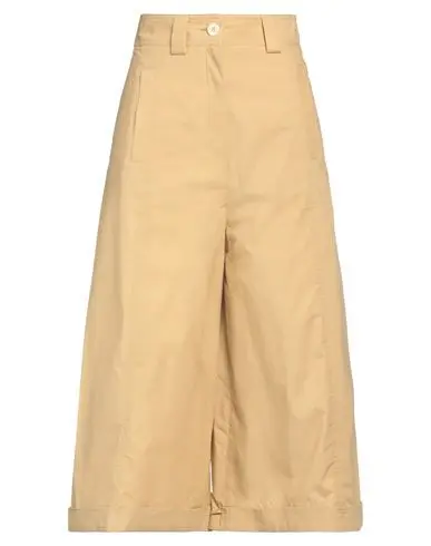 Momoni Cotton Straight Leg Pants - Beige