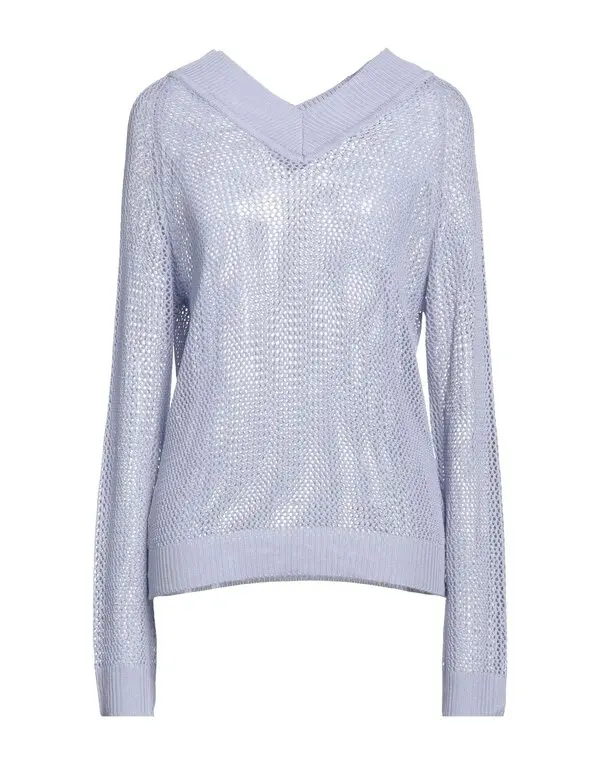 N.O.W. ANDREA ROSATI CASHMERE Openwork Viscose Sweater - Purple