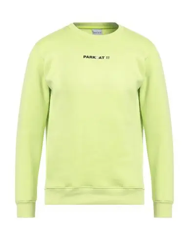 PARKOAT Solid Color Fleece Sweatshirt - Green