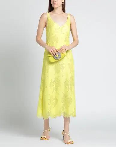 ANNA MOLINARI Polyester Midi Dress - Yellow