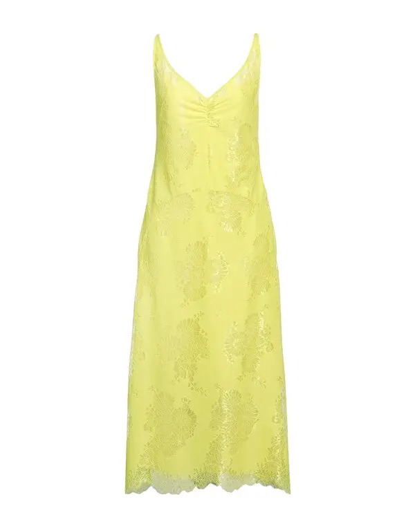 ANNA MOLINARI Polyester Midi Dress - Yellow