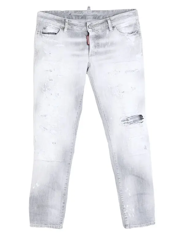 Dsquared2 Cotton Elastane Straight-leg Jeans - Grey