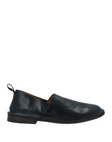 Moma Dark Calfskin Loafers - Black
