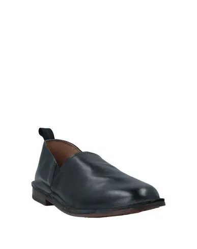 Moma Dark Calfskin Loafers - Black