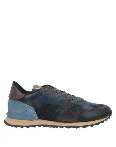 Valentino Garavani Sneakers In Soft Leather - Blue