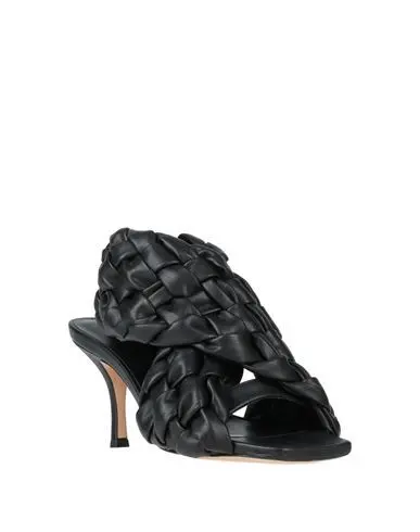 SUOLI Ankle Strap Sandals - Black