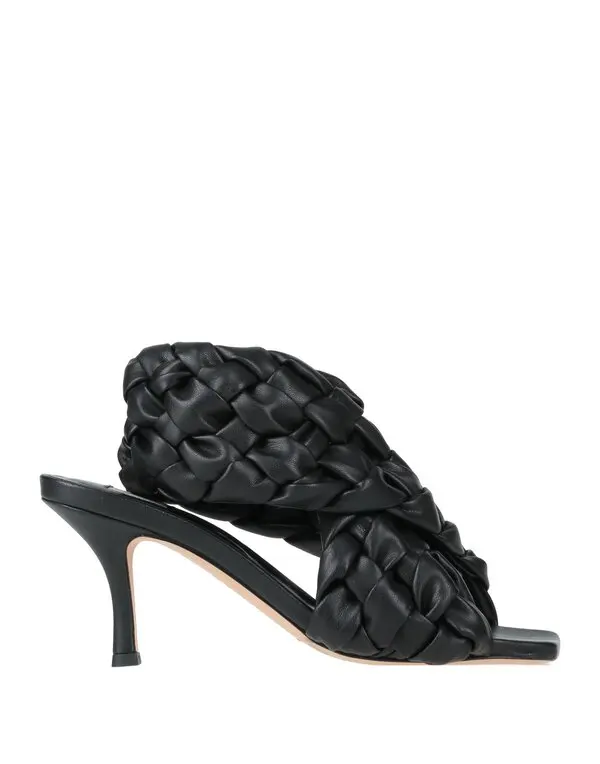 SUOLI Ankle Strap Sandals - Black