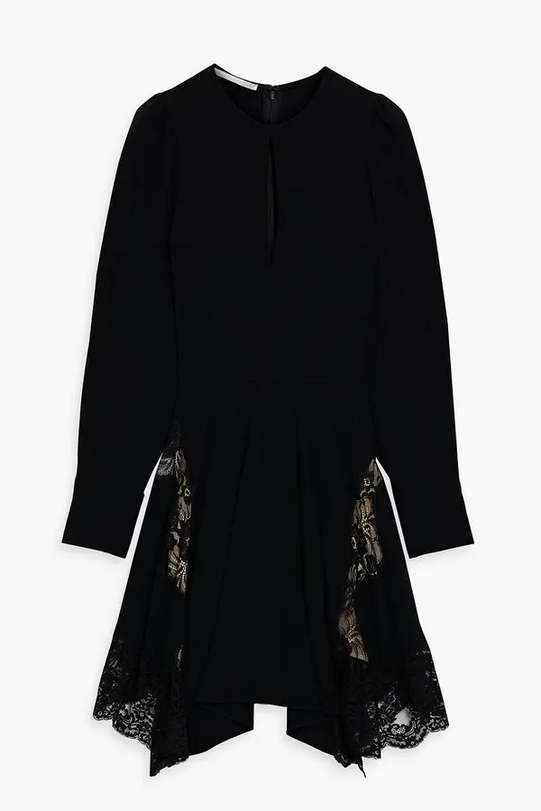 Stella McCartney Celeste Lace-paneled Crepe Dress
