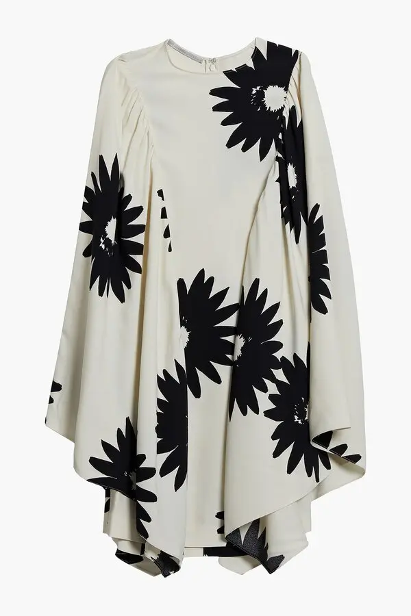 Stella McCartney Luciana Floral-print Mini Dress - Cream