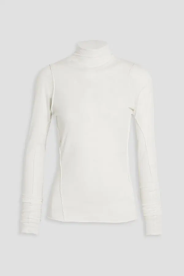Rag & Bone Gaia Organic Cottonjersey Turtleneck Top
