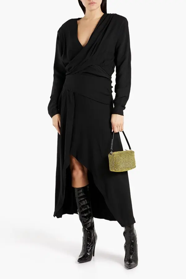 IRO PARIS Elmas Asymmetric Crepe Dress