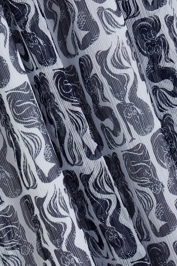 Kenzo Tiered Printed Crepon Dress