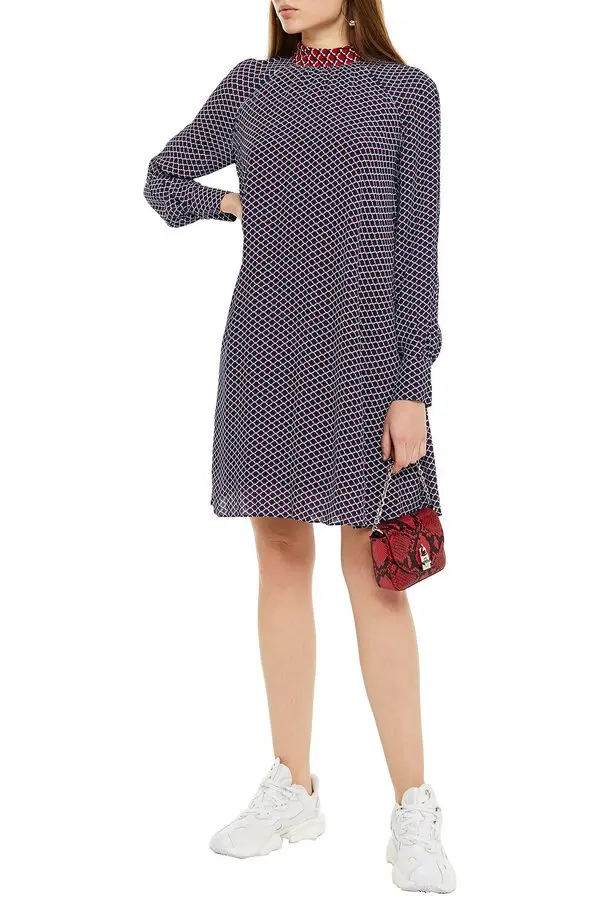 Kenzo Printed Georgette Dress