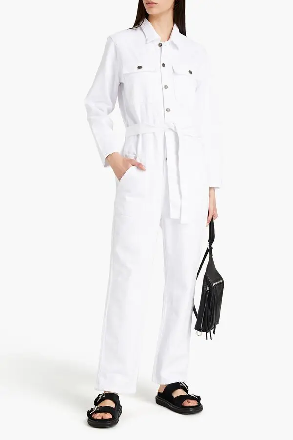 American Vintage Belted Denim Jumpsuit