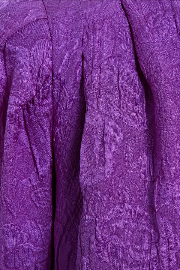 Stella McCartney One-sleeve Silk-cloqué Top
