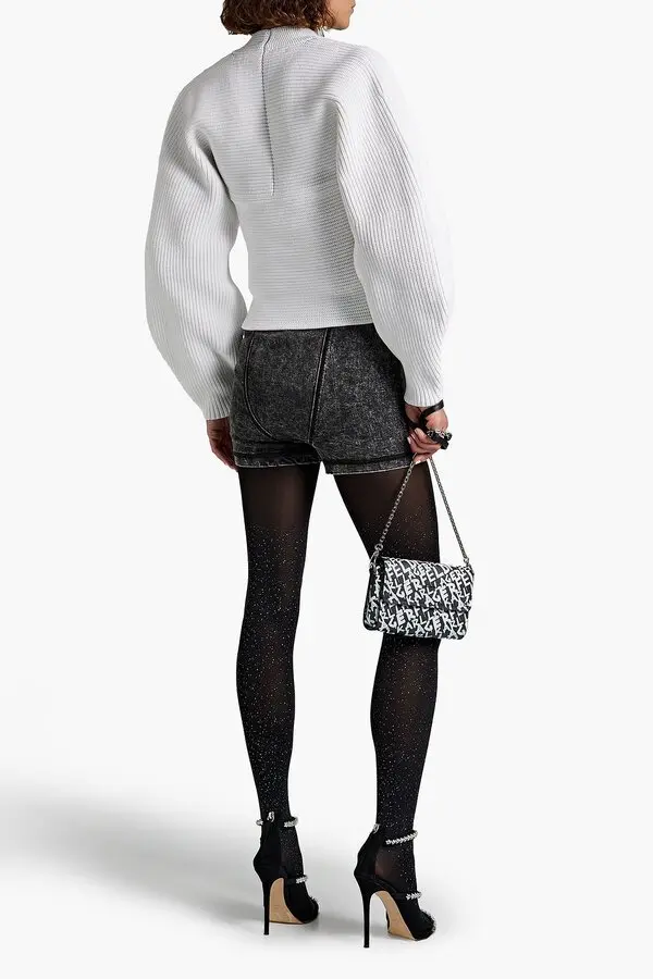 Alexander Wang Integral Shrug Ribbed-knit Sweater