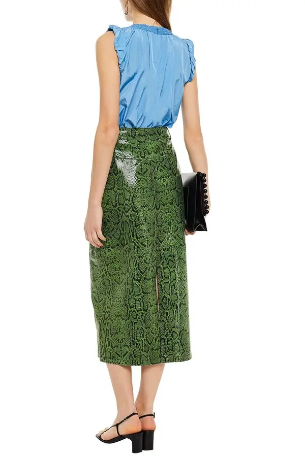 Kenzo Shirred Gathered Poplin Top